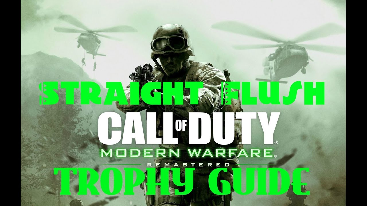 COD : MWR Straight Flush Trophy Guide - YouTube