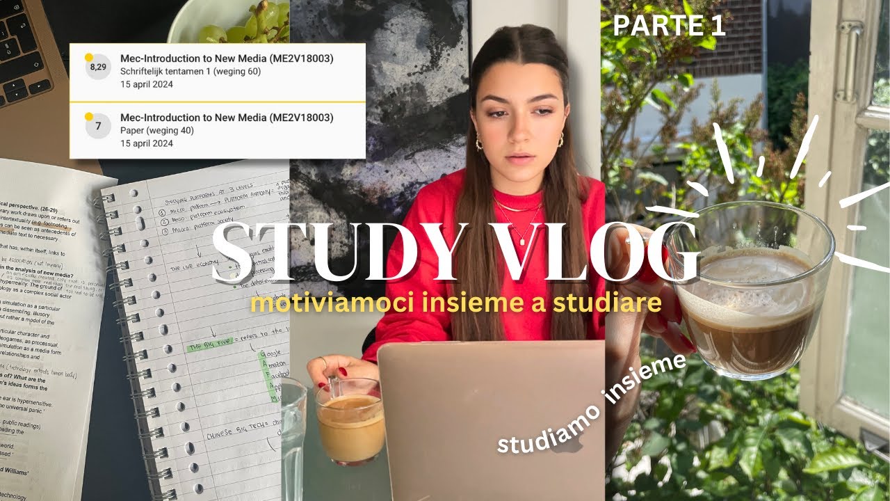 STUDY VLOG | produttivo, motivazione allo studio, esami, workout - YouTube