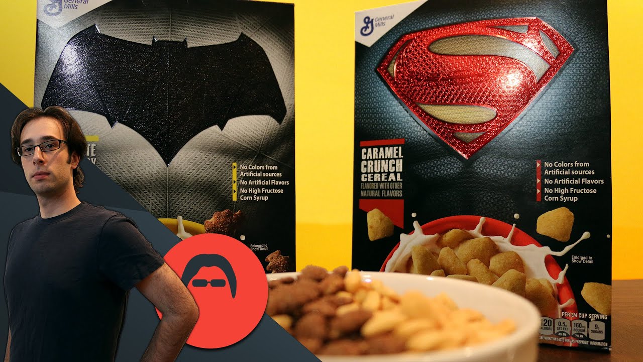 Batman v Superman: The Breakfast Cereal!! - YouTube