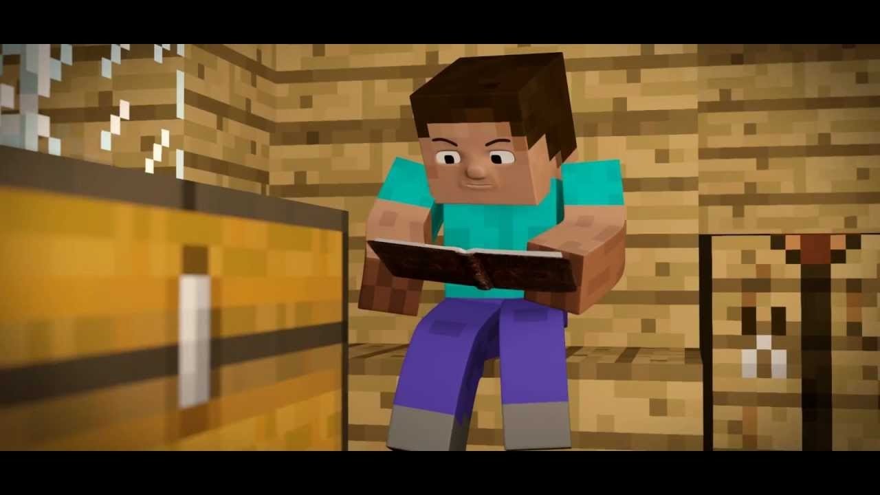 Steve Reading Book | Steve Minecraft Animation | HD | Youtube - YouTube