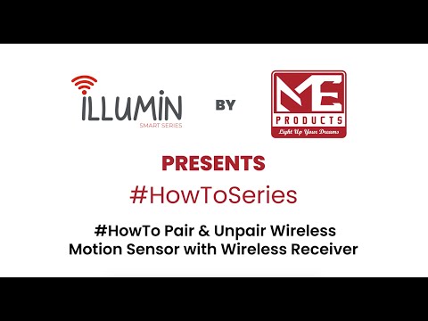 How To Pair / Unpair & Use Wireless Motion Sensor with Wireless Receiver