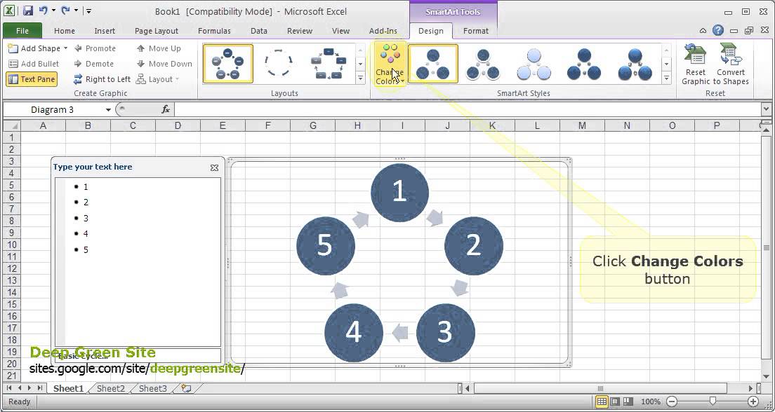 MS Excel 2010 How To Change Color Scheme Of SmartArt Diagram YouTube ms-excel-2010-how-to-change-color-scheme-of-smartart-diagram-youtube