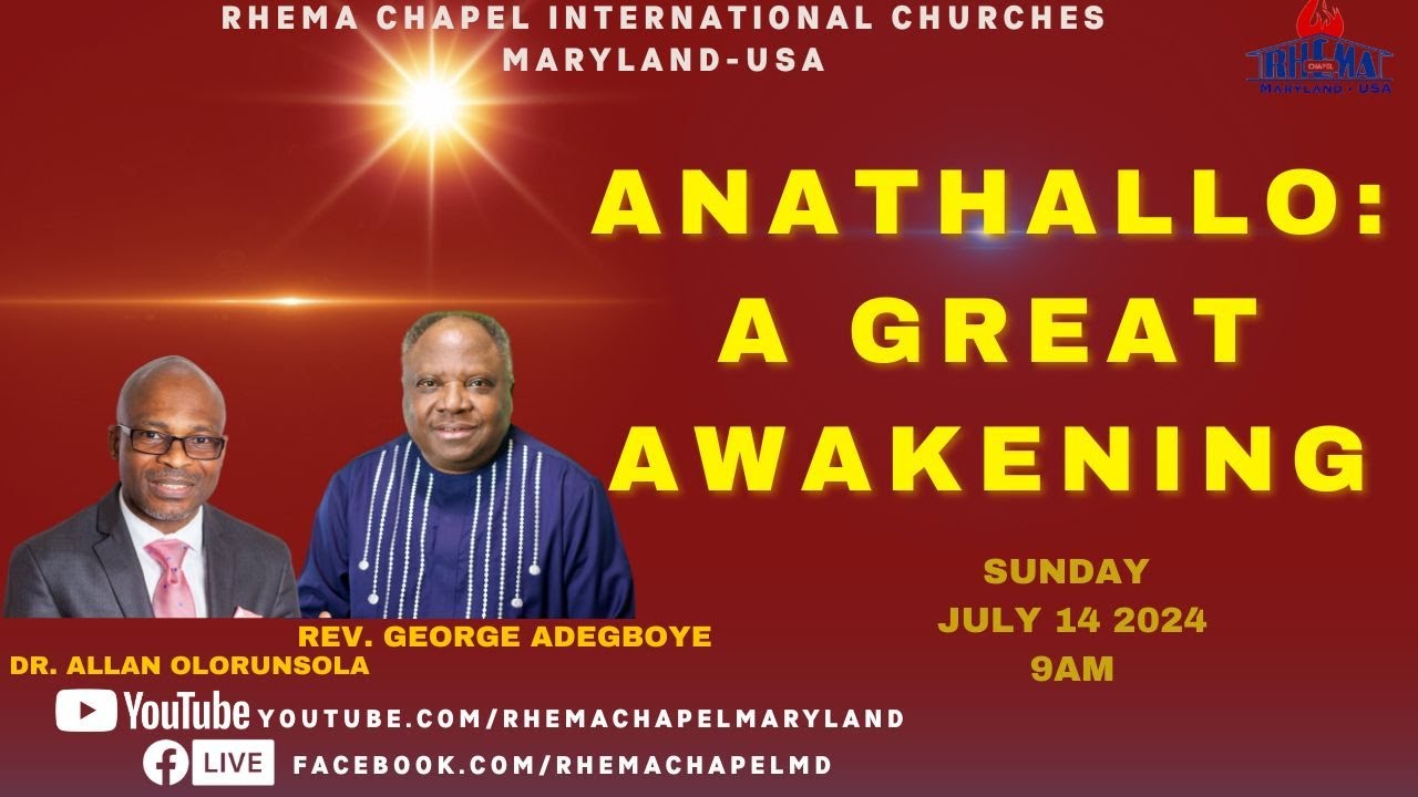 ANATHALLO - A GREAT AWAKENING | DR. ALLAN OLORUNSOLA - YouTube