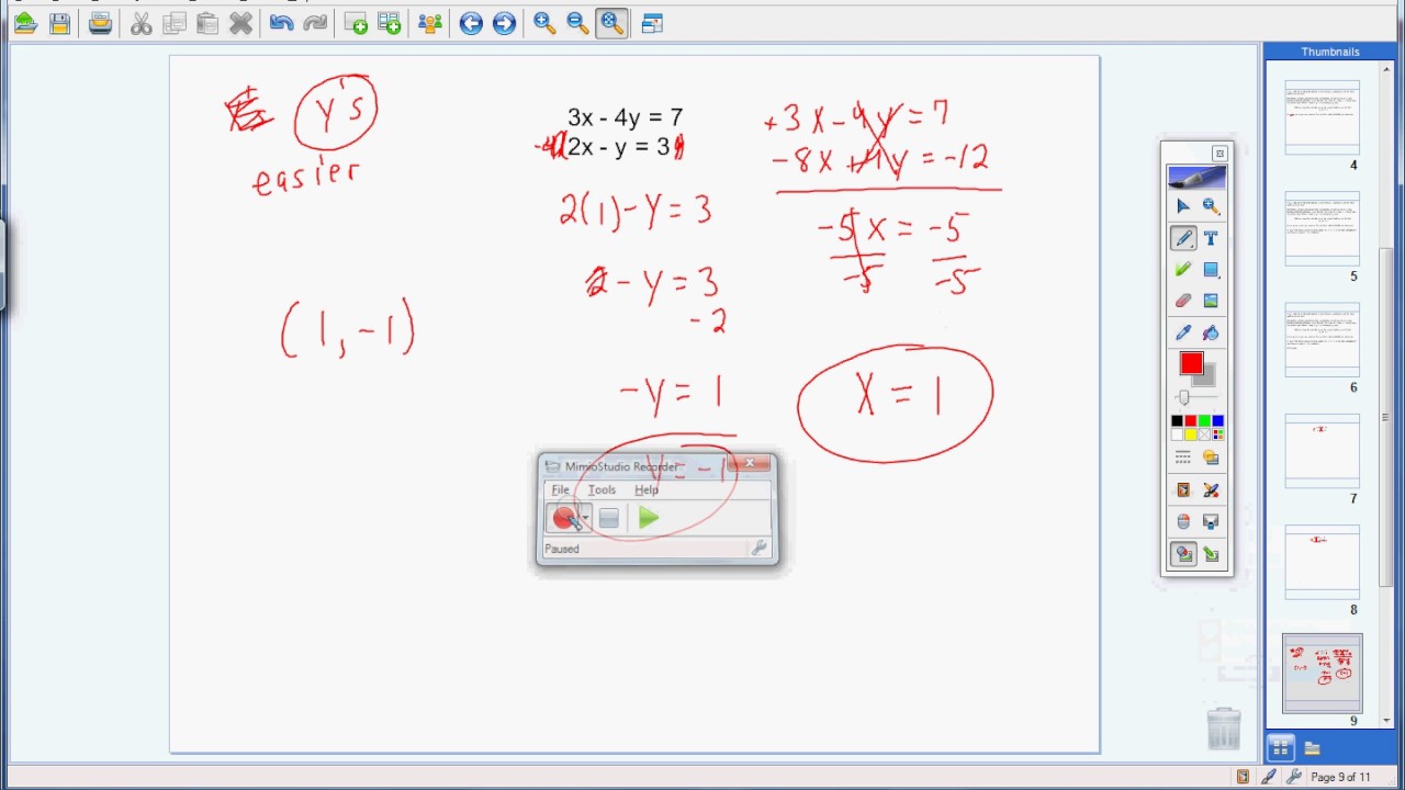 Algebra 1 Lesson 7.3 - YouTube