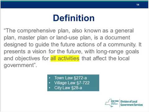 The Comprehensive Plan & Government Efficiency - YouTube