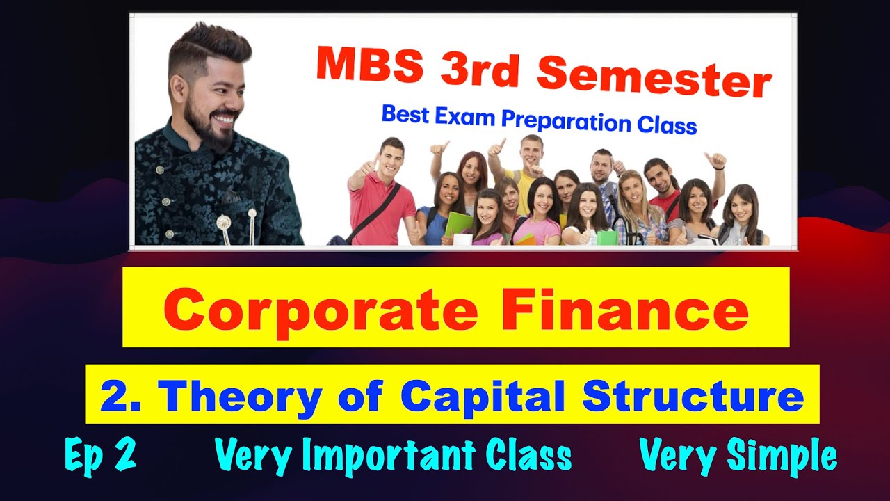 Theory of Capital Structure !! Ep 2 !! Ch 2 !! Corporate Finance !! MBS ...