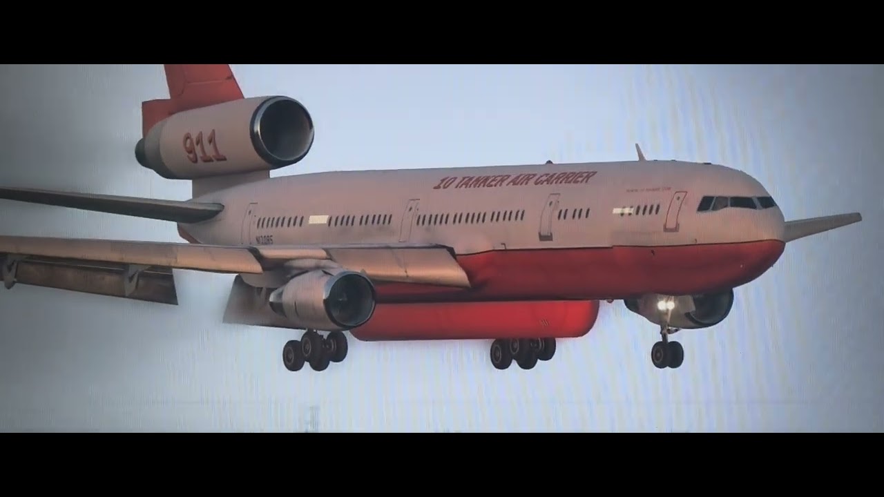 DC-10 Tanker brakes failure a Miami Intl. - YouTube