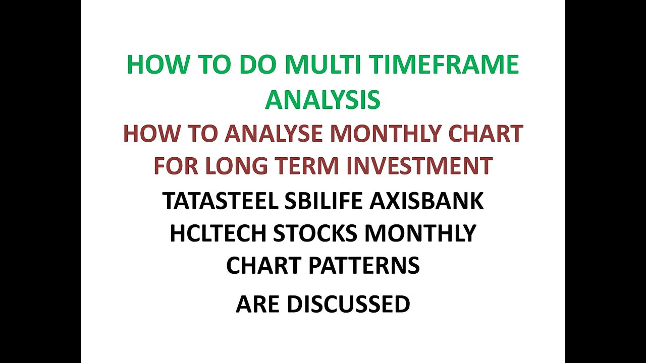 HOW TO DO MULTI TIME FRAME ANALYSIS / HOW TO ANALYSE MONTHLY CHART FOR ...