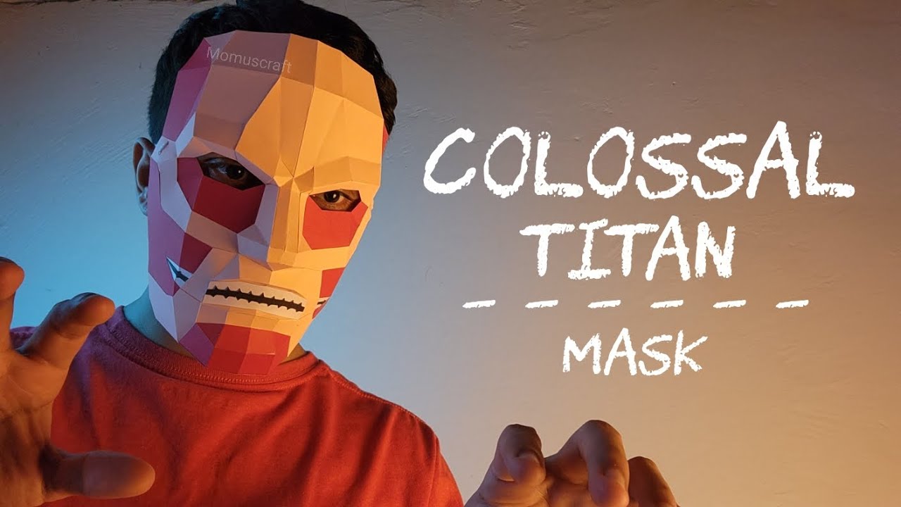 How to make a Colossal Titan Mask | DIY Attack on Titan Mask - YouTube