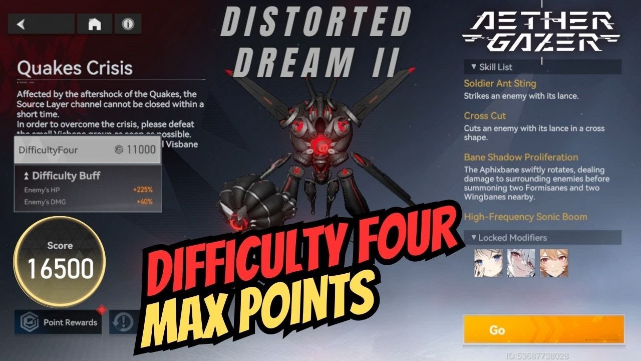 [Aether Gazer] Distorted Dream II - Quakes Crisis (Max Points) #Week23 - YouTube