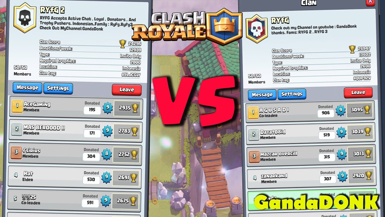 Clan RYfG VS RYfG 2 - Clash Royale Indonesia Ep. #45 - YouTube