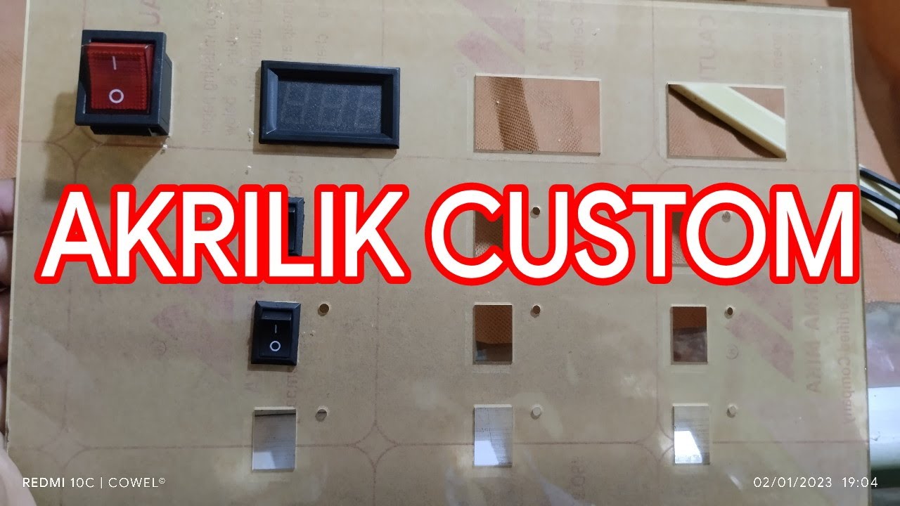 UNBOX LASER CUT AKRILIK ACRYLIC CUSTOM ORDER DIY PANEL BACKUP RT RW NET ...