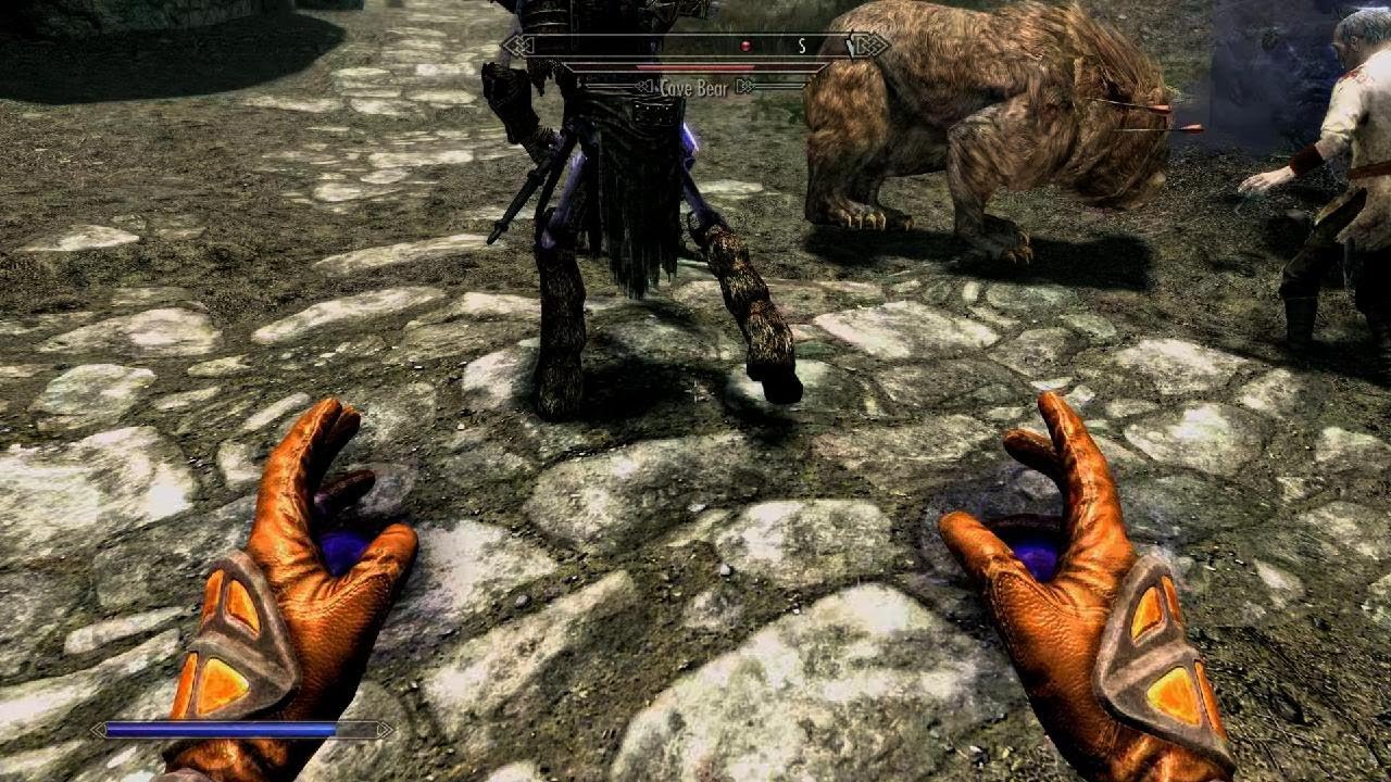 Skyrim 5v1 Melting Bear HP - YouTube