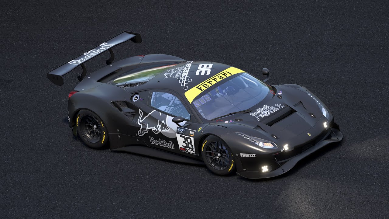 Assetto Corsa Competizione Liveries Ferrari 488 GT3 Red Bull Racing ...
