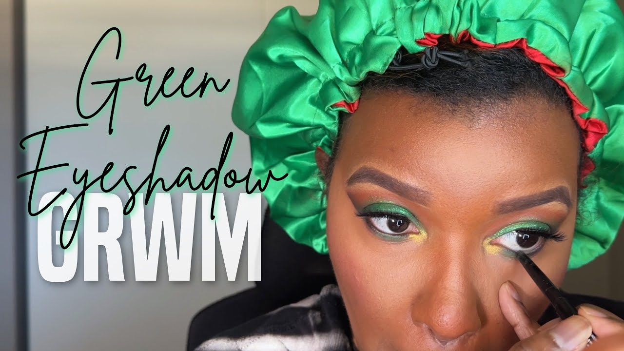 GRWM Green Eyeshadow Makeup Full Face | NiecyMariee - YouTube