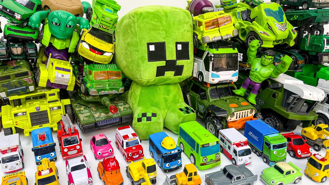 Unboxing the Ultimate Transformation Toys Car Army | Colorful Tayo Bus ...