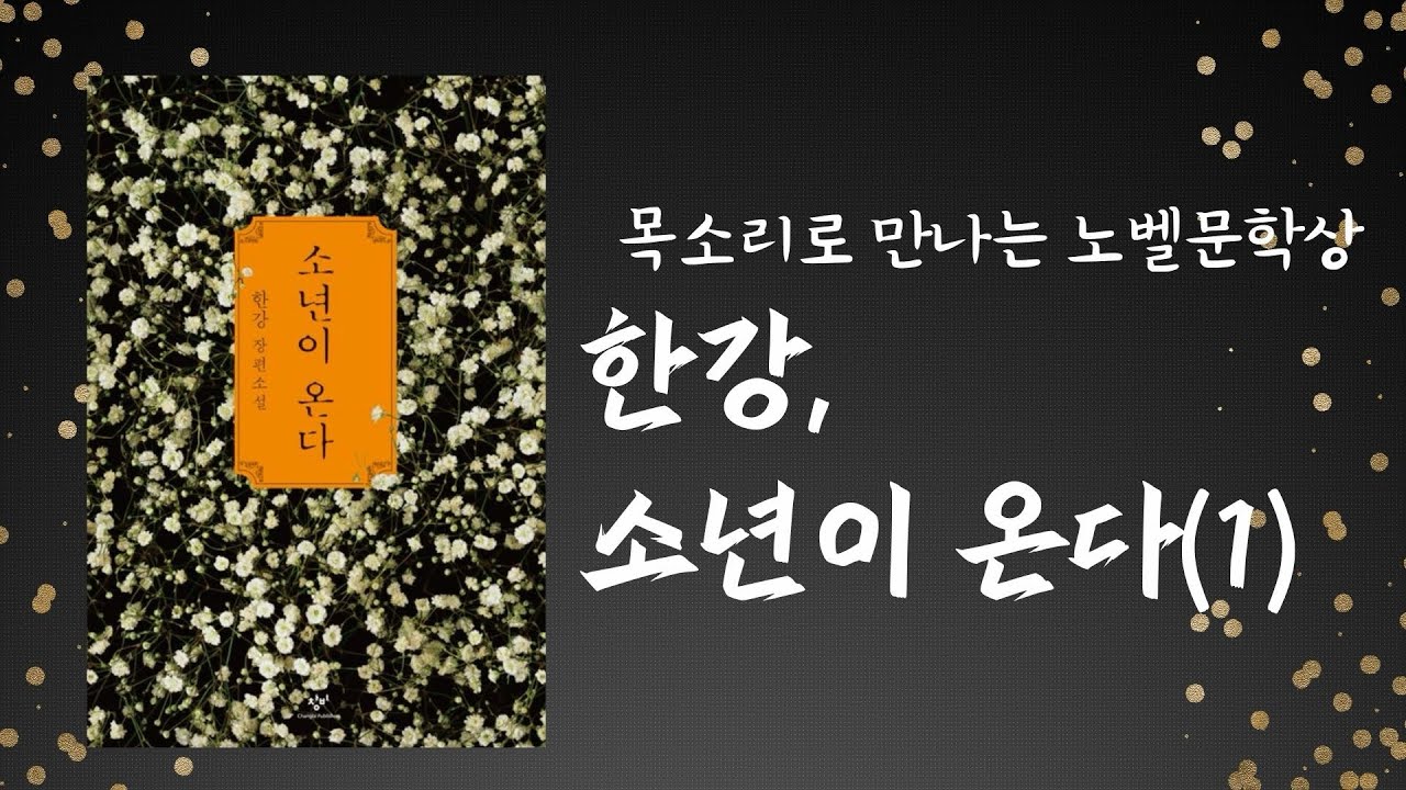 목소리로 만나는 노벨 문학상 한강 소년이 온다 1장 검은새 Youtube
