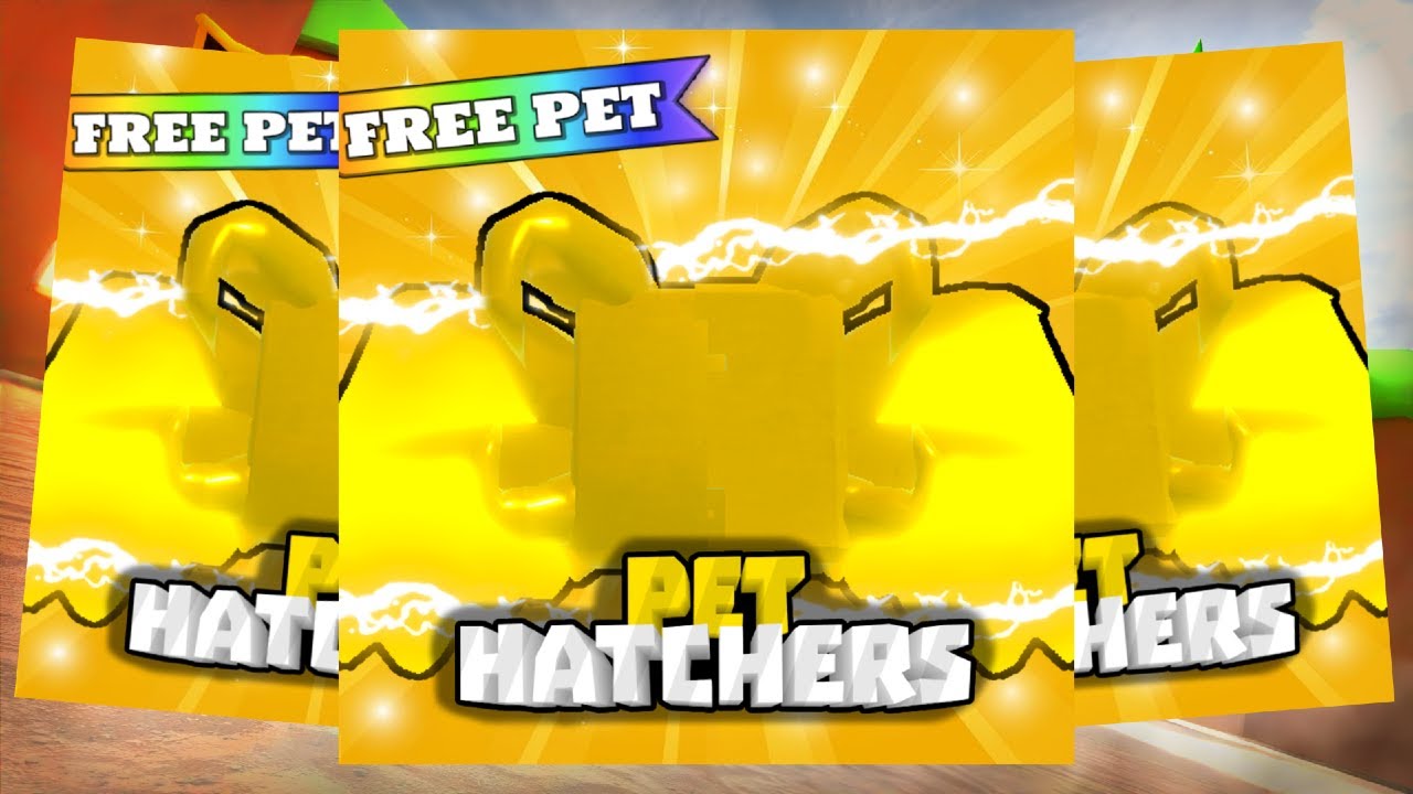 [👑FREE OP PET👑] All codes in the big GOLDEN update in pet hatchers ...