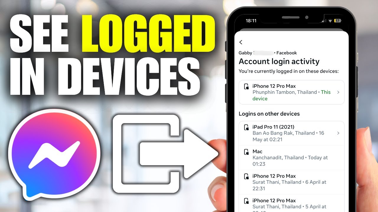 How To See Logged in Devices on Messenger - YouTube