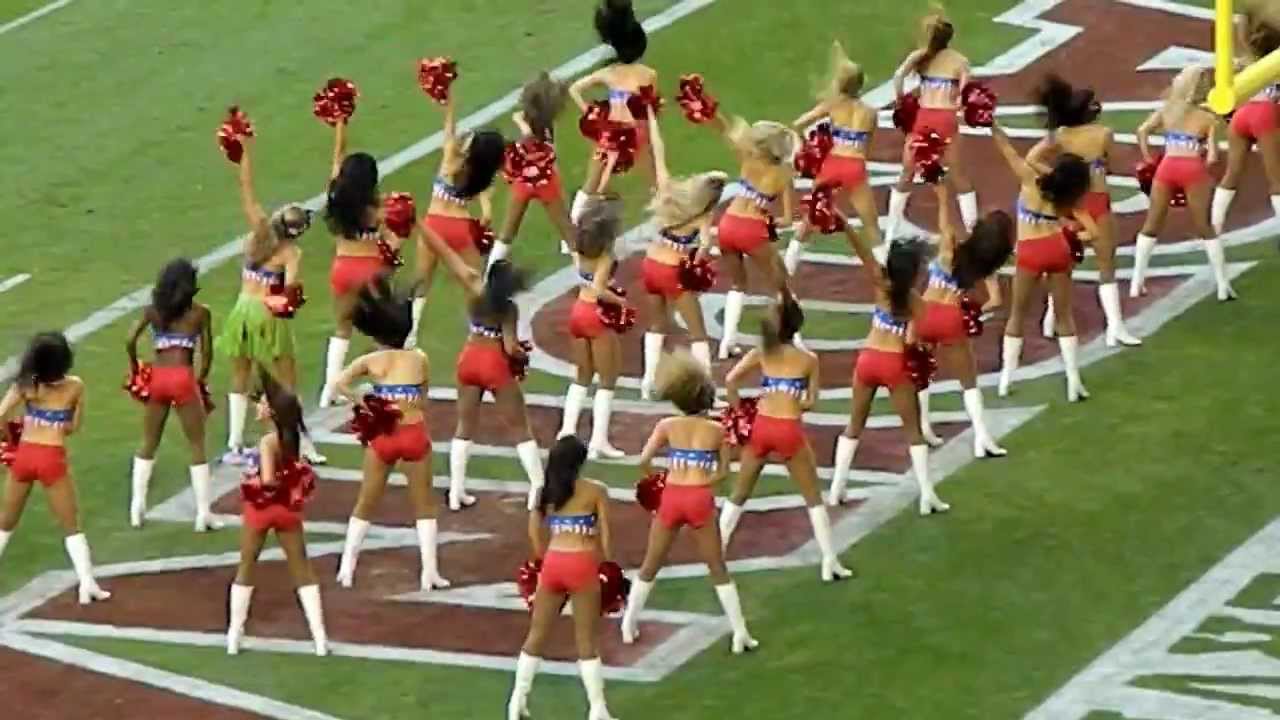 Cardinals Cheerleaders dance routine - YouTube