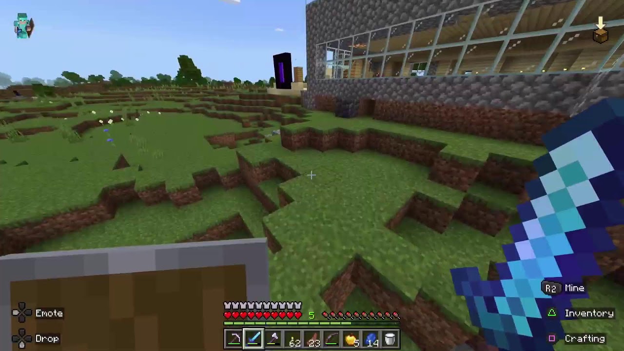 Minecraft with my bro 77 ts 707 PlayStation 5 going to the nether - YouTube