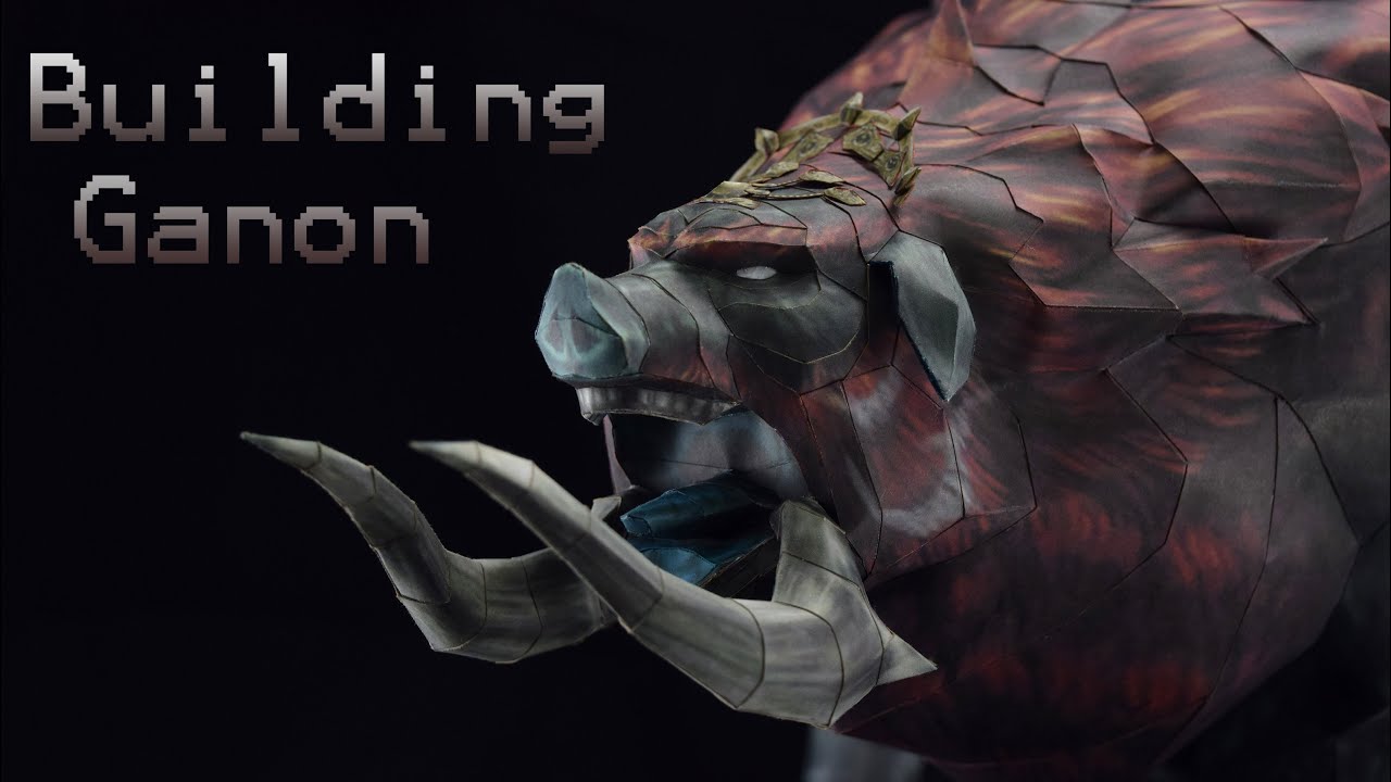 Building Dark Beast Ganon Papercraft - YouTube