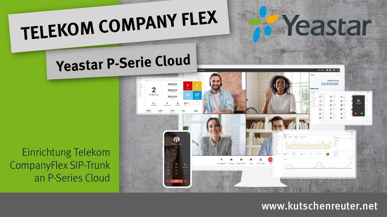 Telekom CompanyFlex in Yeastar P-Series Cloud einrichten - YouTube