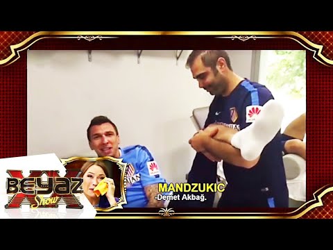 Mario Mandzukic'den Demet Akbağ'a Mesaj Var! - Beyaz Show
