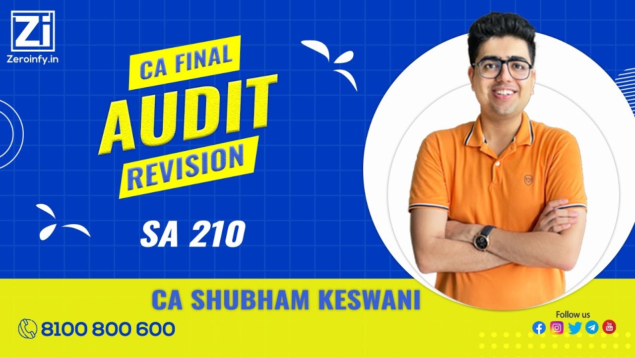SA 210 Revision | CA Final Audit | CA Shubham Keswani - YouTube