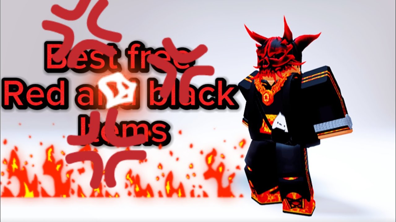 Best free red and black items on roblox part 6 ||#roblox #robloxvideo # ...