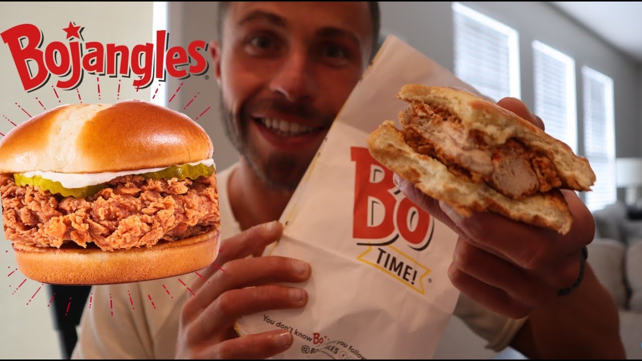EPIC BOJANGLES Spicy Chicken Sandwich | BETTER THAN CHICK FIL A ! - YouTube