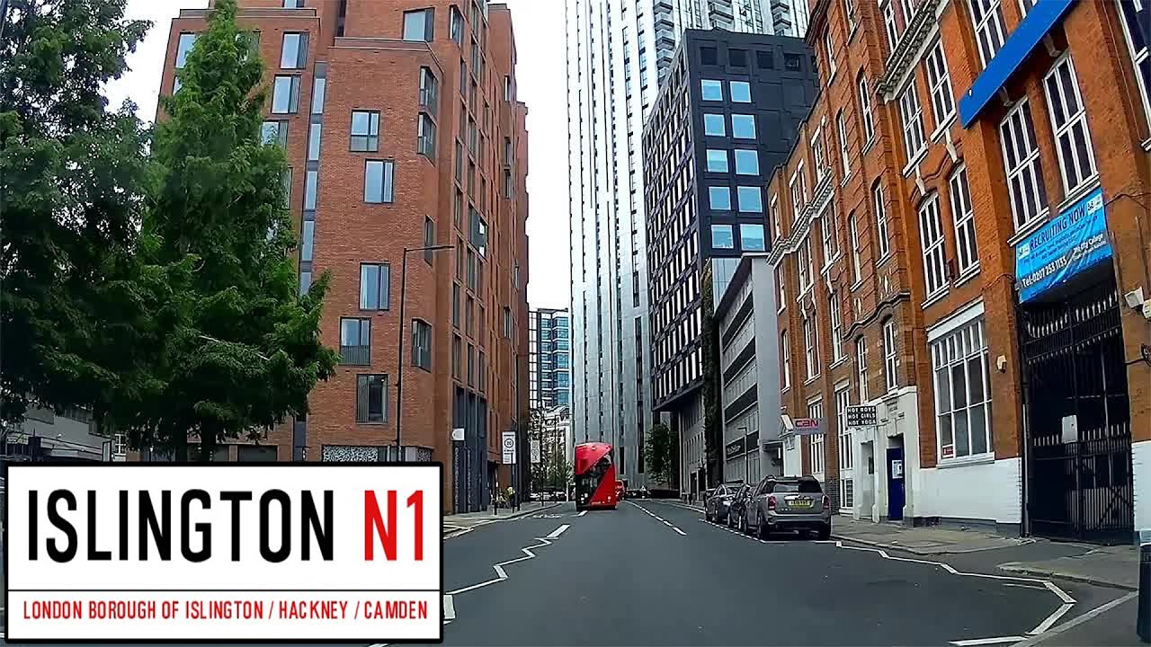 A Drive Through London Islington N1 - YouTube