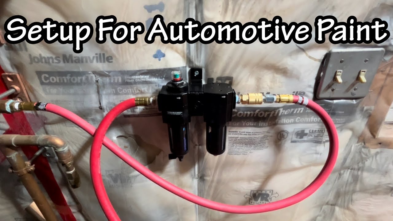 Setting My Air Compressor Up For Automotive Paint - YouTube