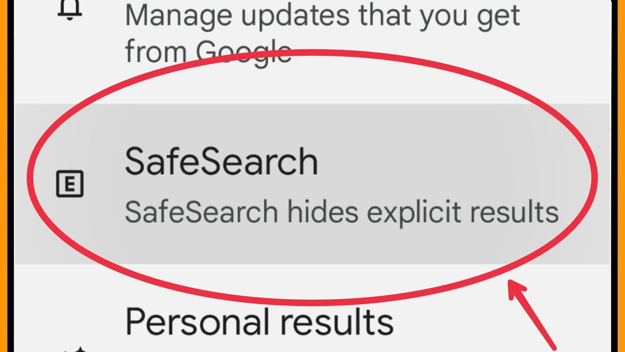 Safe Search in Google App - YouTube