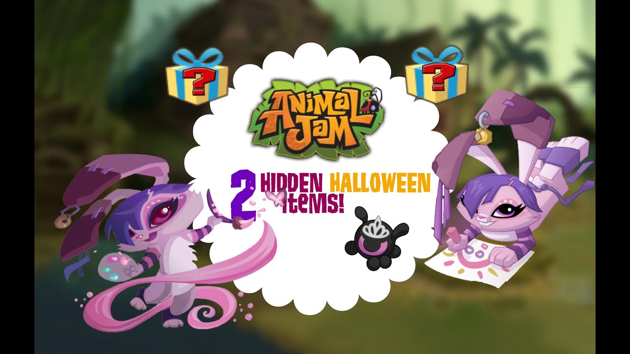 2 Hidden Halloween Items on Animal Jam! - YouTube