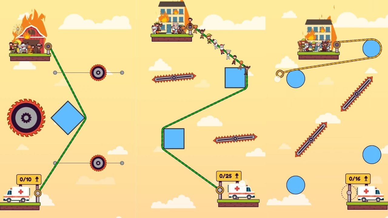 Rope puzzle max levels Gameplay Walkthrough Android,iOS games part-2 ...