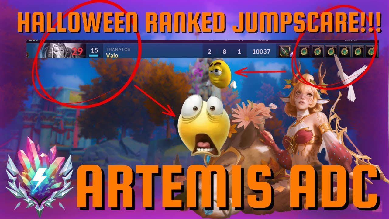 HALLOWEEN RANKED JUMPSCARE - Artemis Adc Smite 2 Gameplay - YouTube