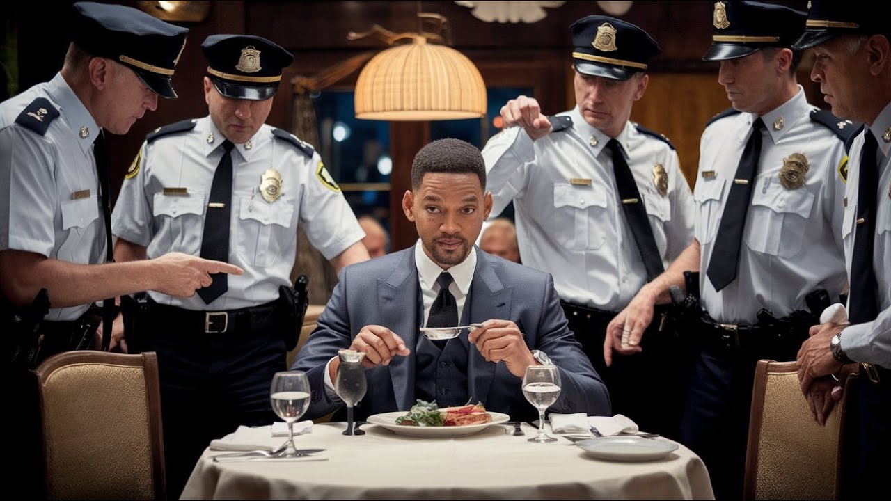 The officers humiliate Will Smith in a restaurant But then they see ...