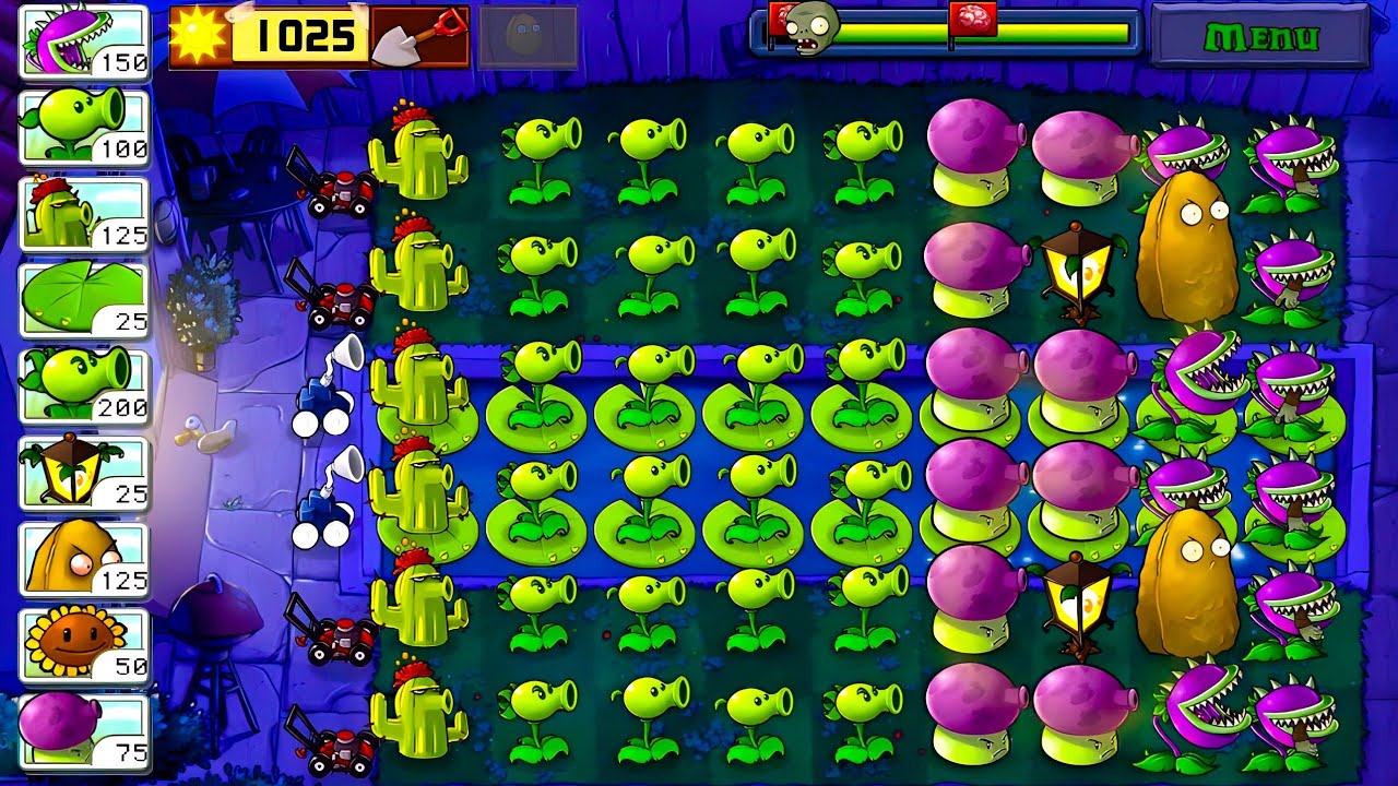 PVZ MOD *ADVANTURE SCARY FOG MEGA COMBO VS ALL ZOMBIES* | Pvz Mini ...