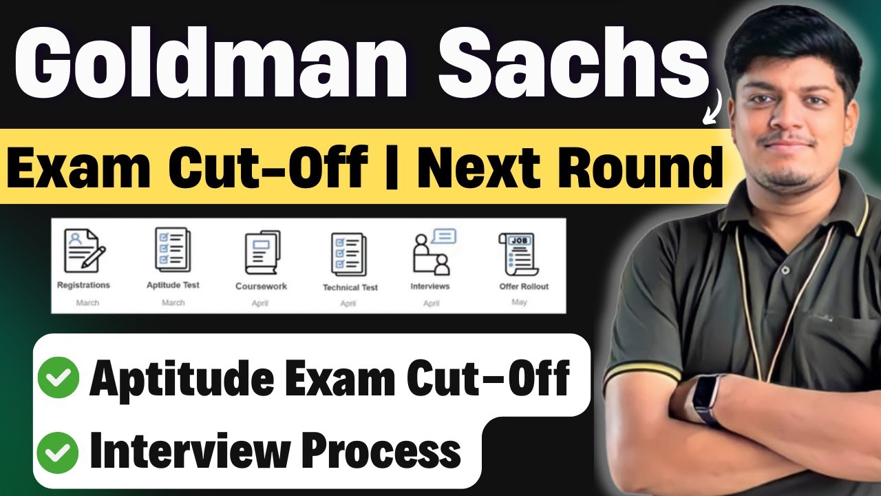 🔥Goldman Sachs Aptitude Exam Cut-Off | Next Process |Goldman Sachs ...