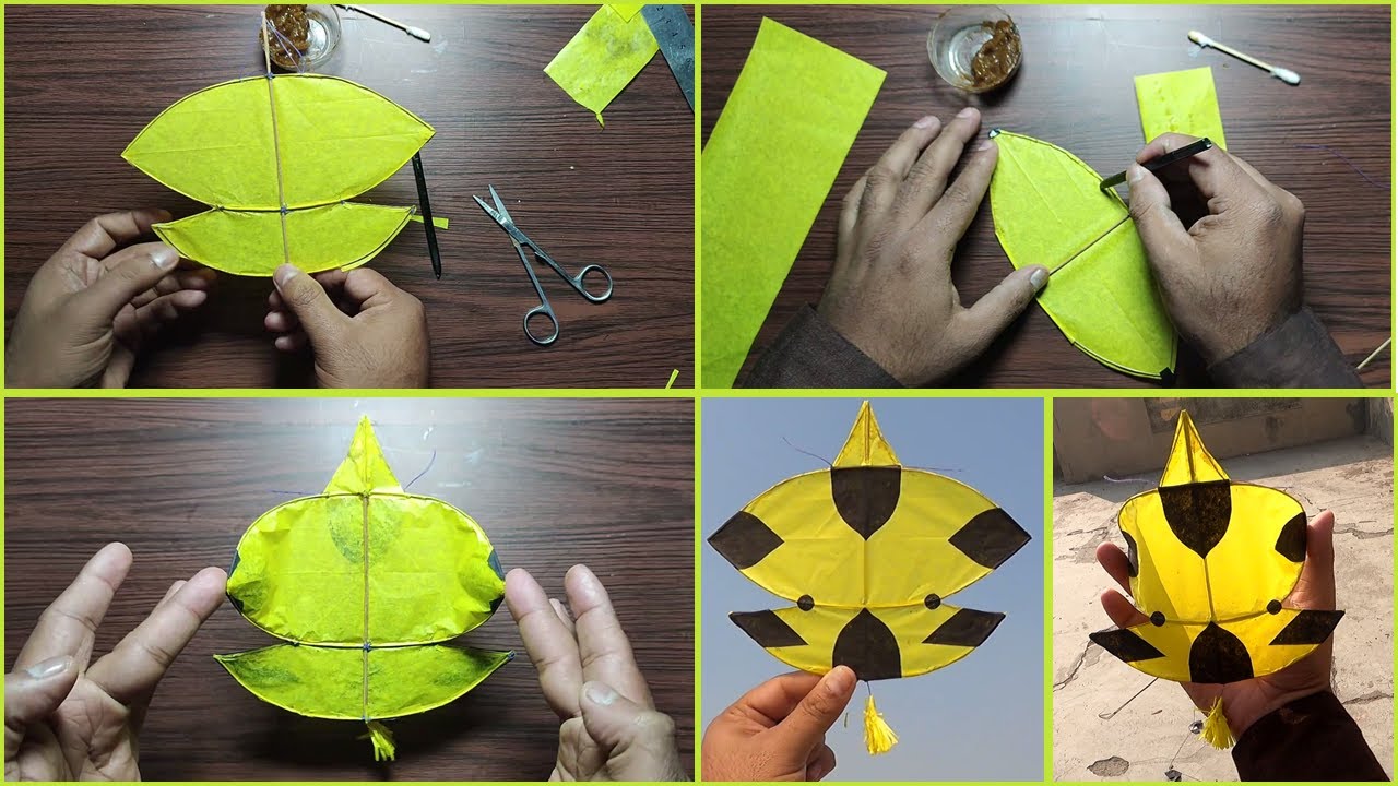 WORLDS SMALLEST PATANG MAKING STEP BY STEP - DIY TUKAL - YouTube