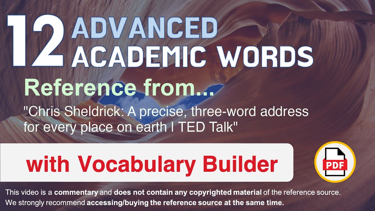 12 Advanced Academic Words Words Ref from "A precise, three-word ...