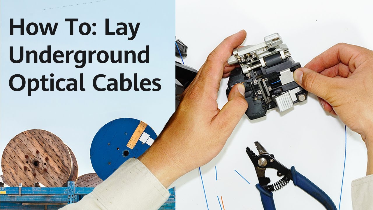 How To Lay Underground Optical Cables - YouTube