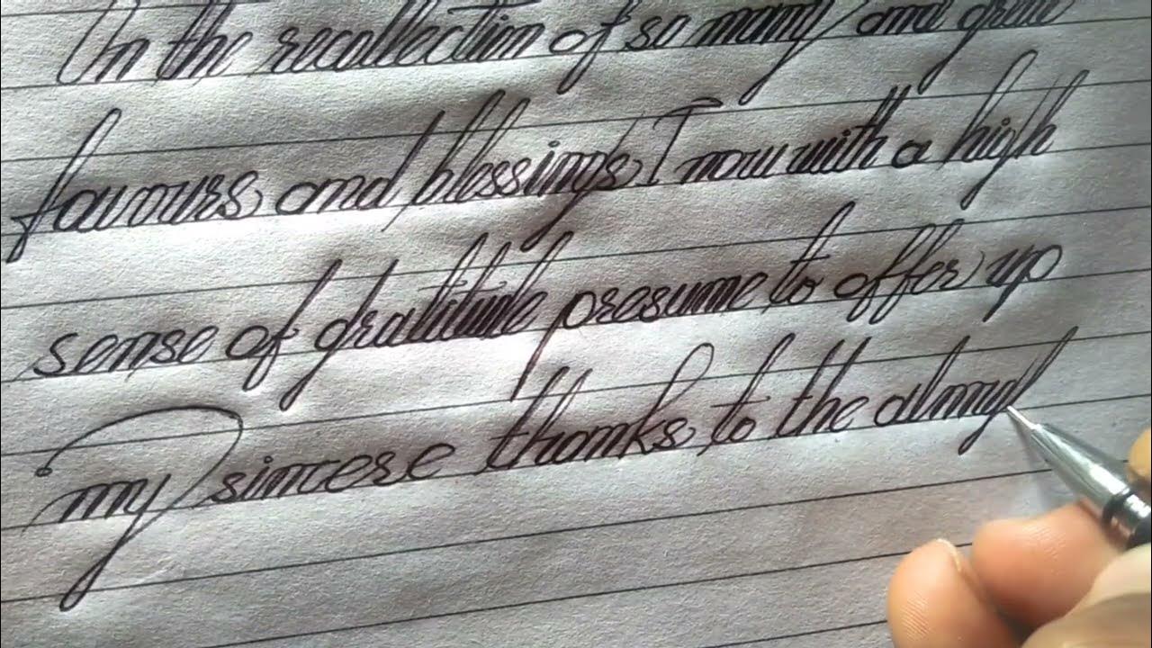 cute and amazing cursive writing practice // handwriting practice ...