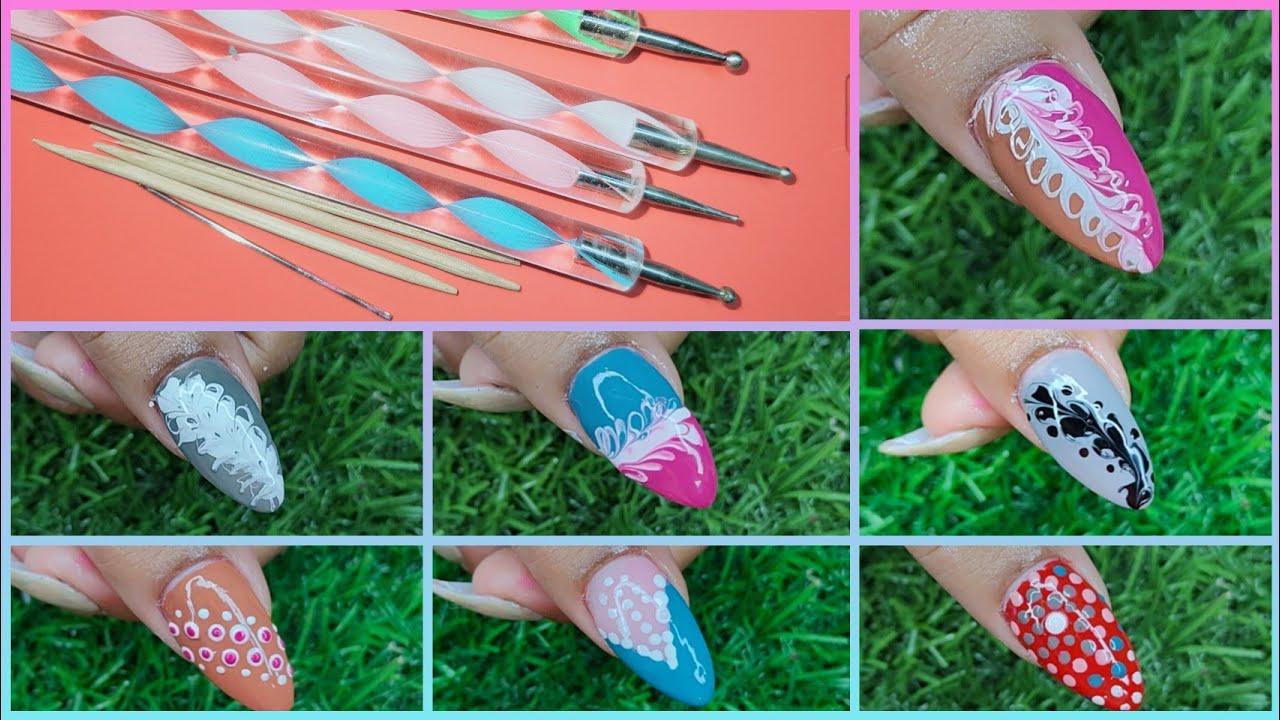 Top 7 Nail Art Design Step By Step Nail Art Tutorial/Nail Designs Using ...