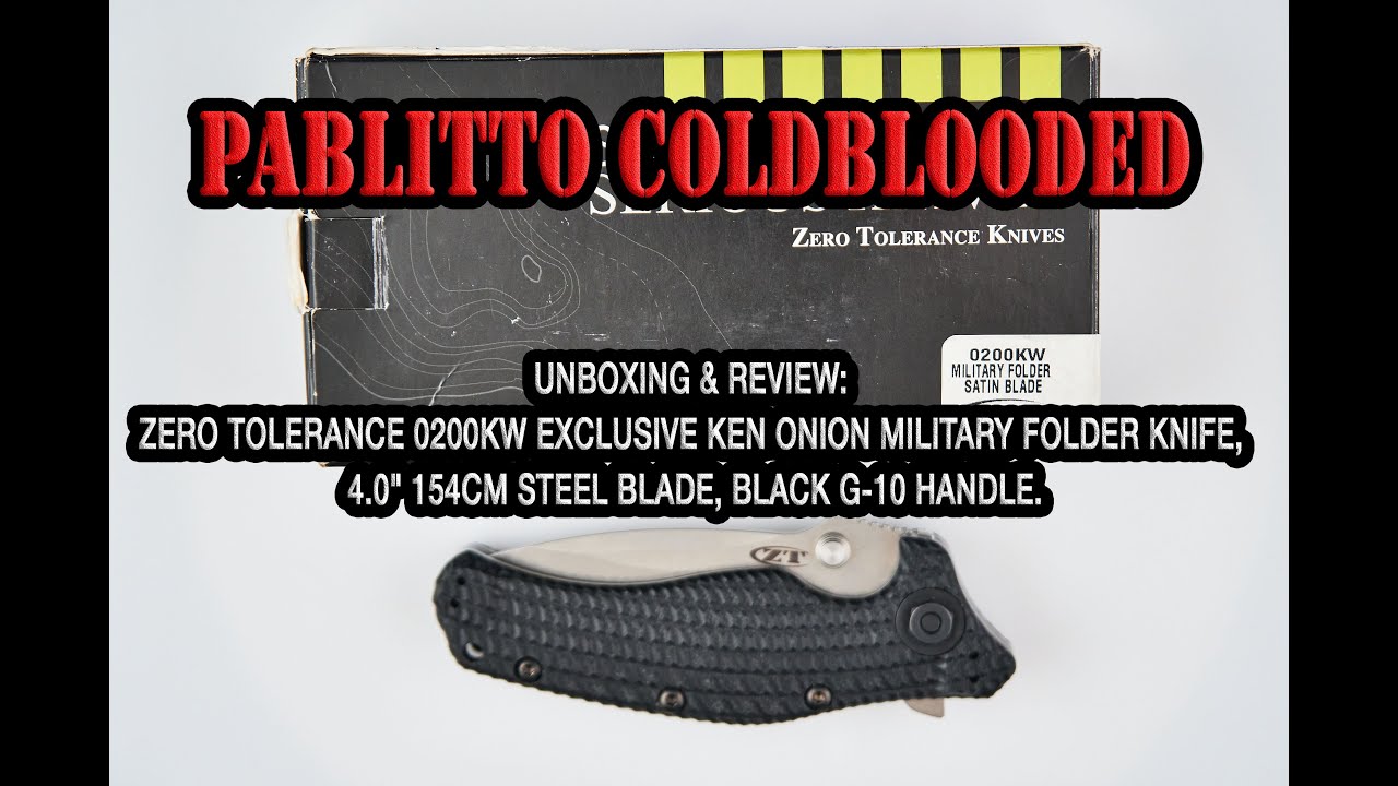 Unboxing & Review: Zero Tolerance 0200KW Exclusive Military Folder, 4.0 ...