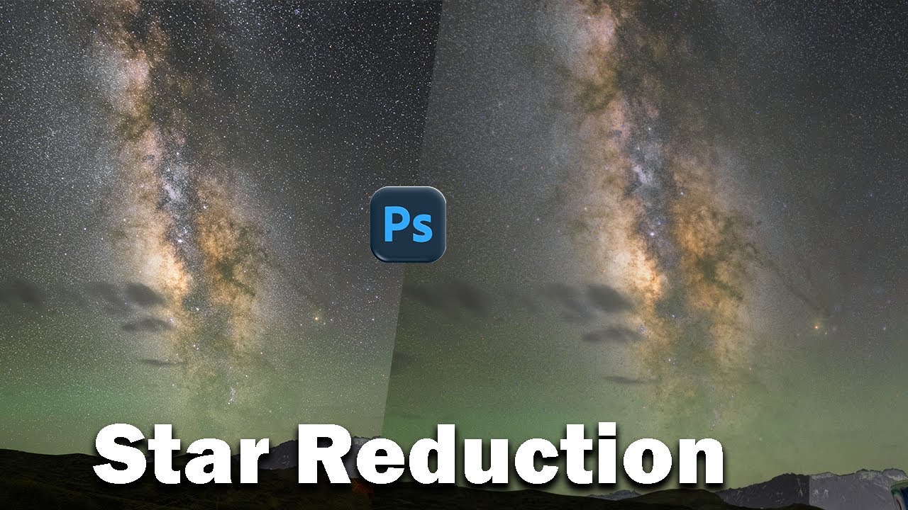 Astrophotography Photoshop Star Reduction Tutorial - YouTube