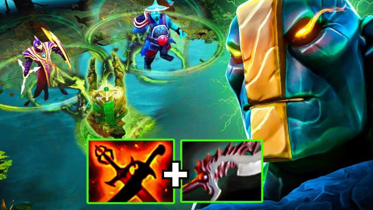 Earth Spirit 32Kills Insane One Shot Sange and Yasha + Abyssal Blade ...