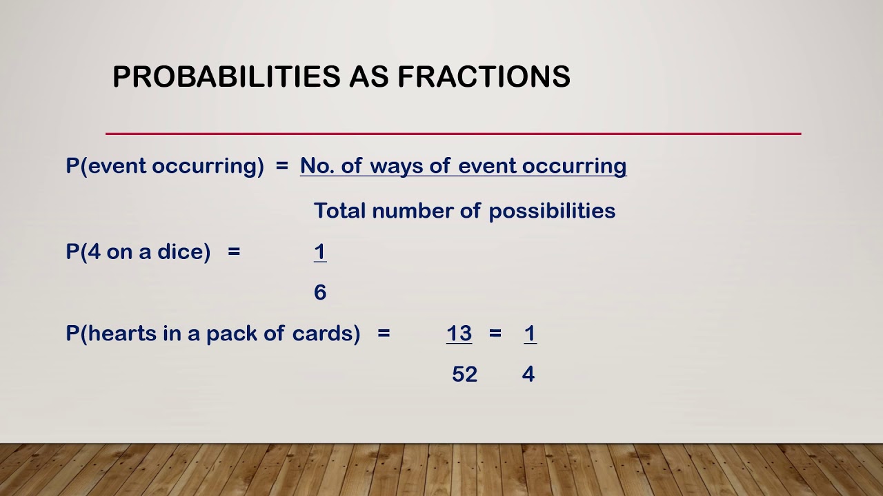 30 31 - Probability - Functional Skills Maths Level 1 Edexcel - YouTube