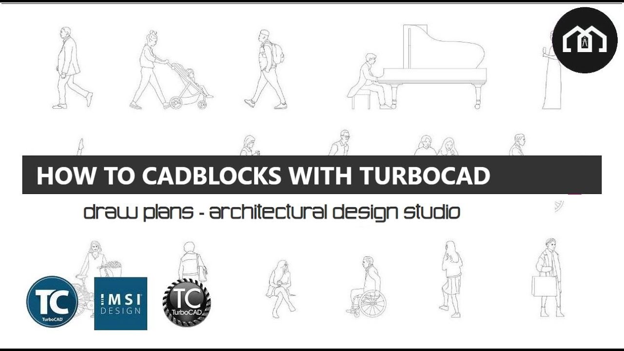 How To Use CAD Blocks with TurboCAD / AutoCAD | Create Your Own CAD ...